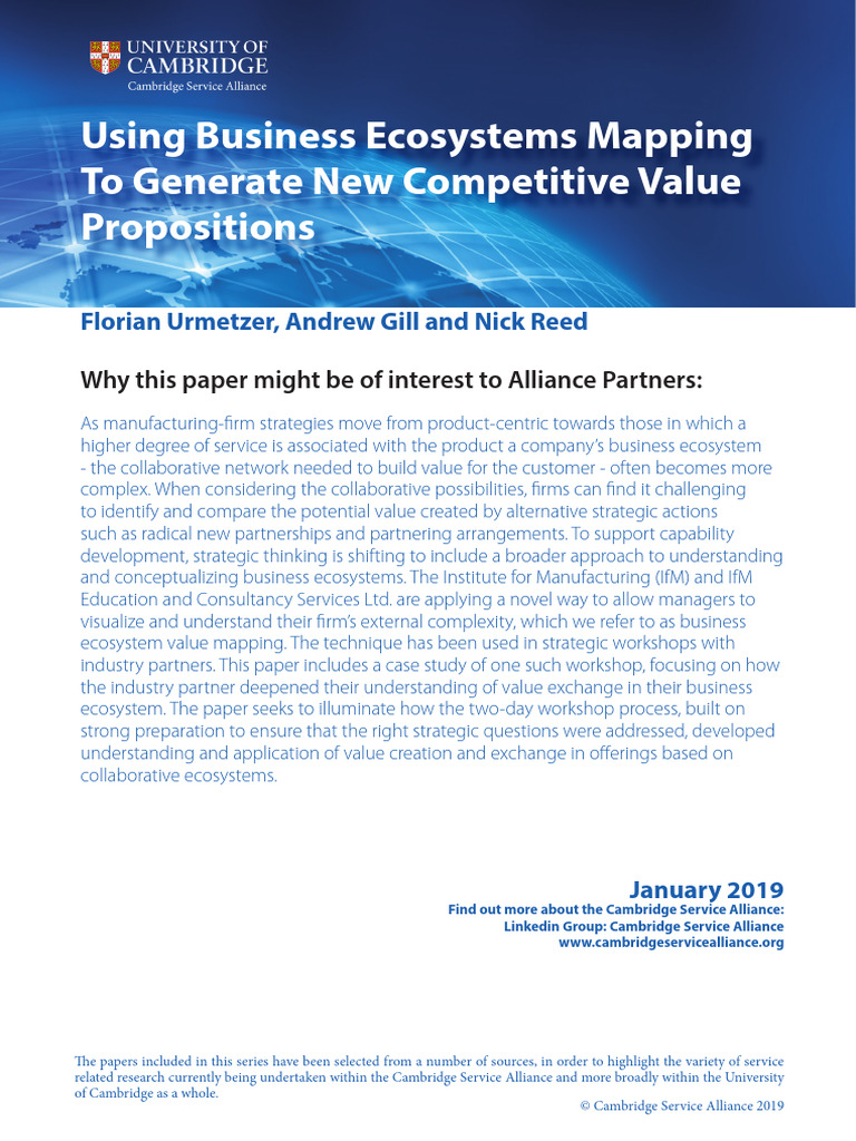 January 2019 Paper Csa Ee Eeeeeeeeeeeeeee | PDF | Supply Chain | Ecosystem