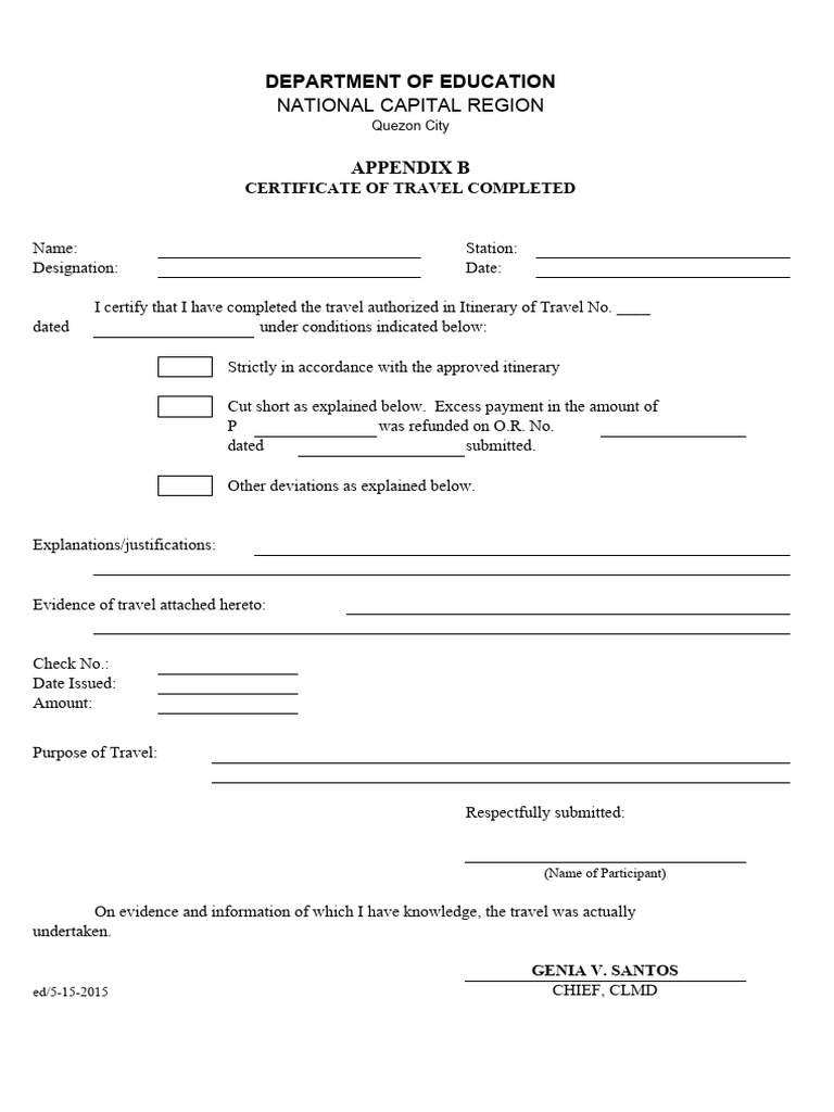 Form Appendix A B Rer Blank | PDF | Per Diem | Taxes