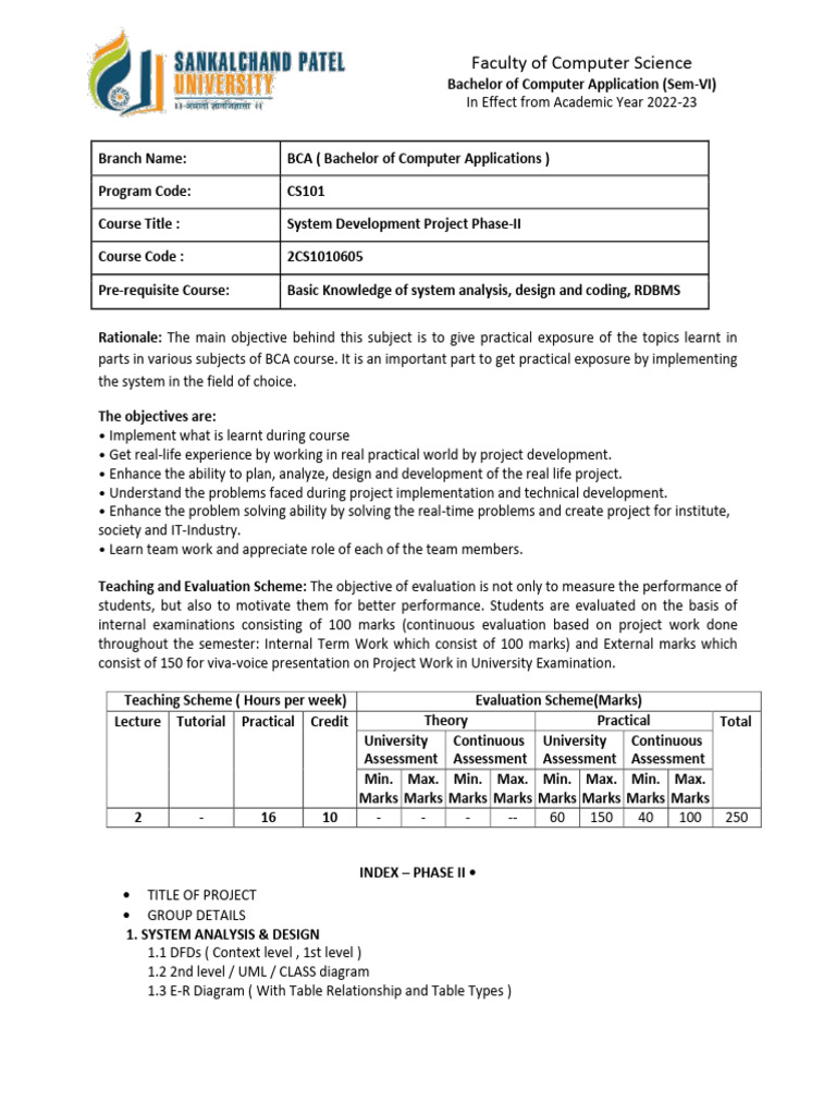 2CS1010605 System Development Project Phase 2 | PDF | Computing | Cognition