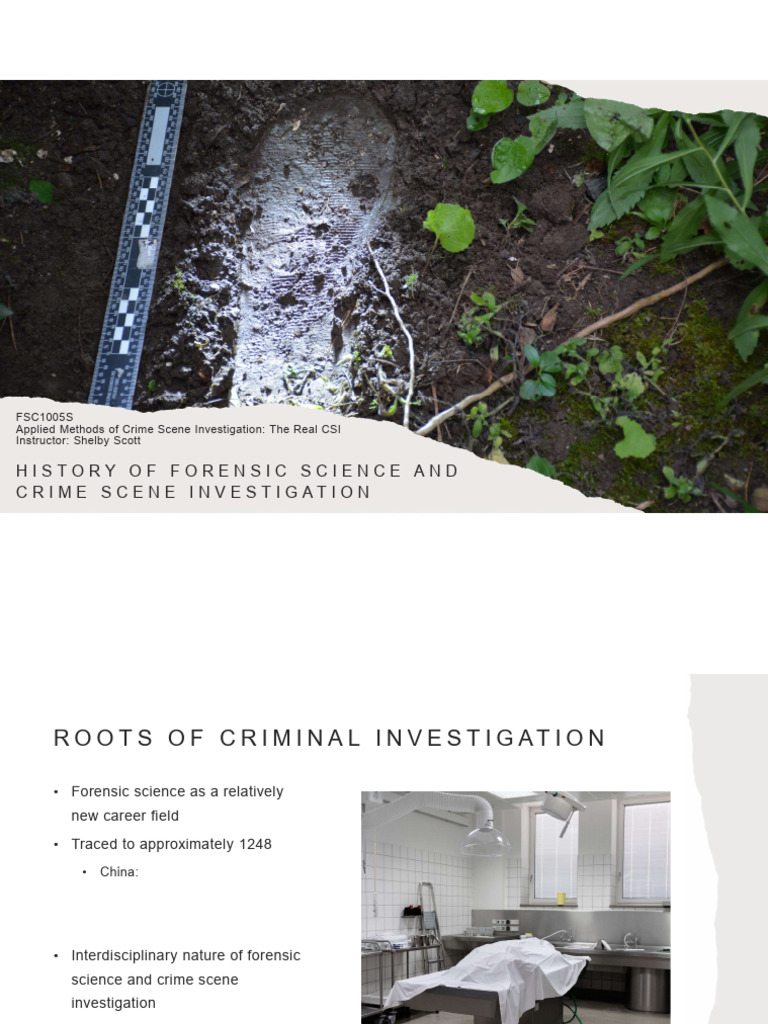History of Forensic Science Methods | PDF | Forensic Science | Police