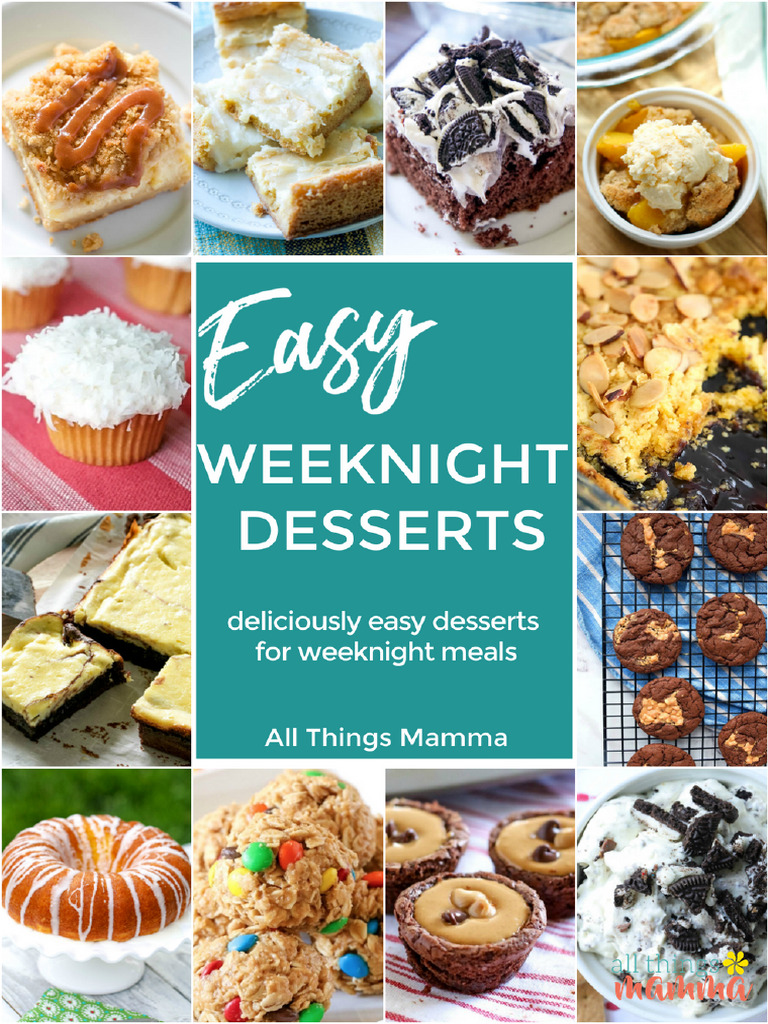 Easy Weeknight Dessert Recipes | PDF | Cakes | Cupcake