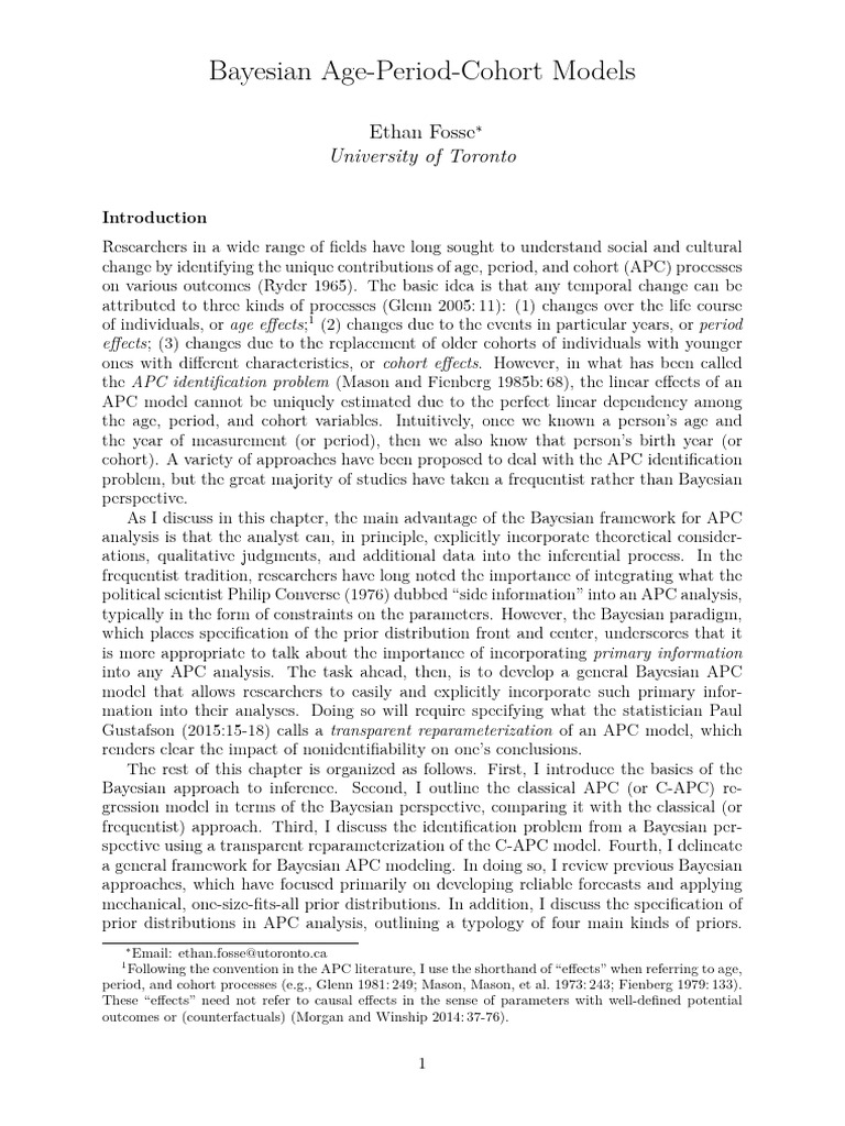 Bayesian Apc | PDF | Bayesian Inference | Ordinary Least Squares Bayesian Apc | PDF | Bayesian Inference | Ordinary Least Squares