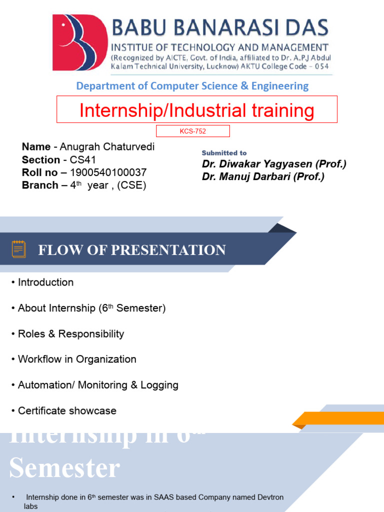 Internship | PDF | Information Technology | Systems Engineering