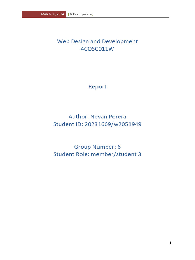 Web-Dev Report | PDF | Java Script | Function (Mathematics)