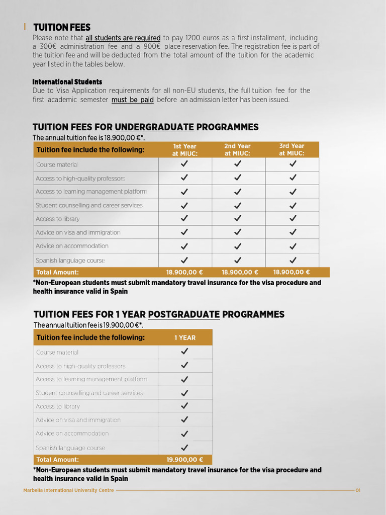 Tuition Fees 2023-2024 | PDF | Fee | Tuition Payments