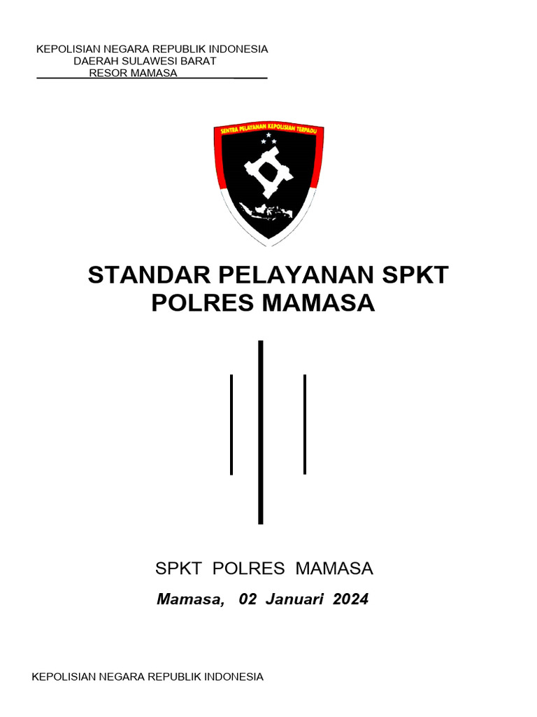 Standar Pelayanan SPKT Terbaru | PDF