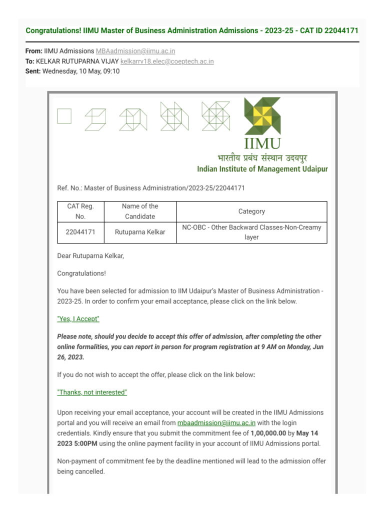 udaipur letter | PDF