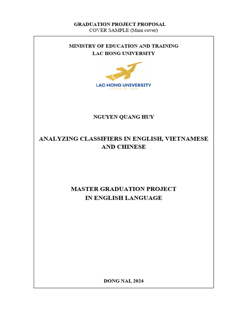 Classifier Analysis in English, Vietnamese, Chinese | PDF | Language ...