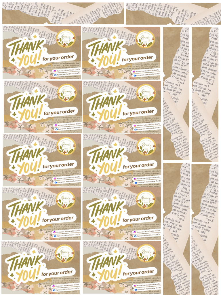 Strap and Ty Card | PDF