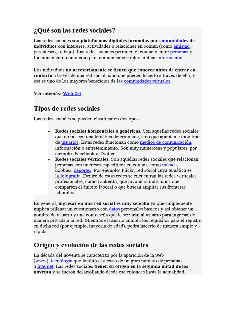Qué Son Las Redes Sociales | PDF | Servicio de redes sociales | Snapchat