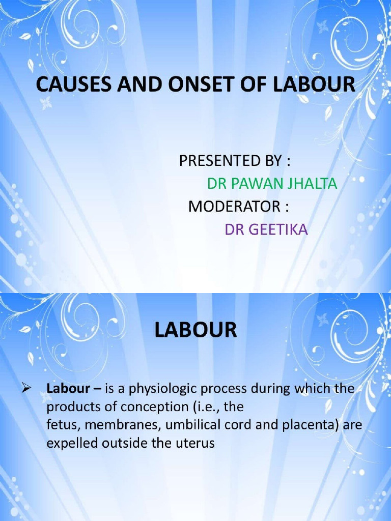 Causes and Onset of Labour | PDF