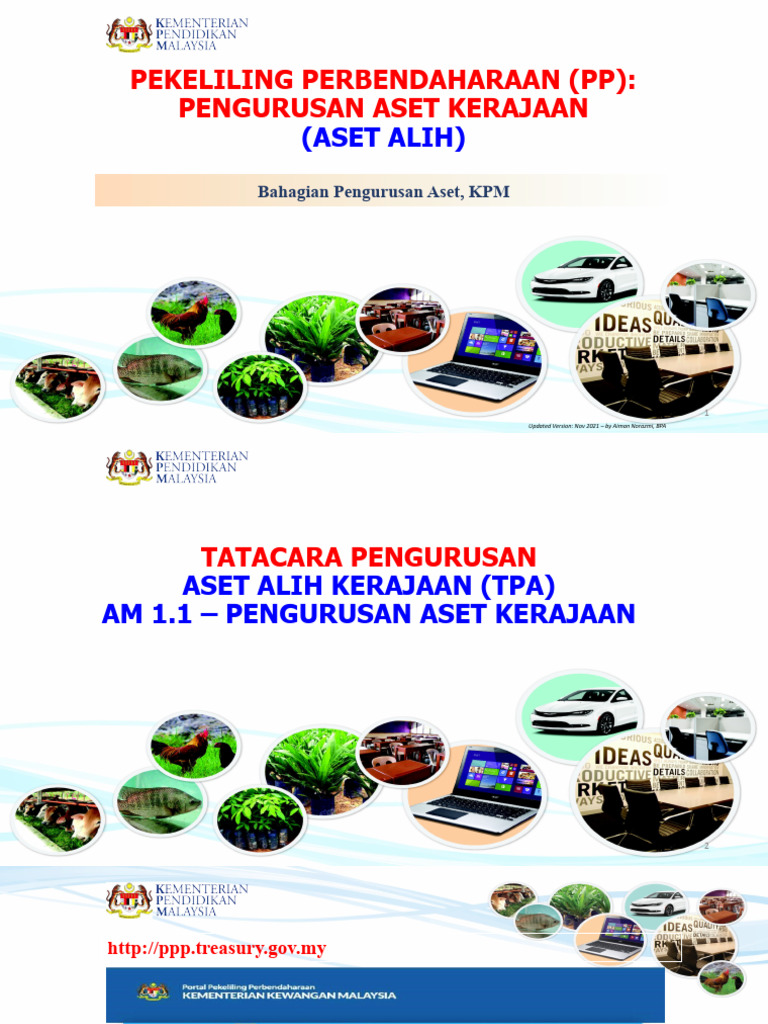 Slide Tatacara Pengurusan Aset Alih JPN Swak April 2023 | PDF