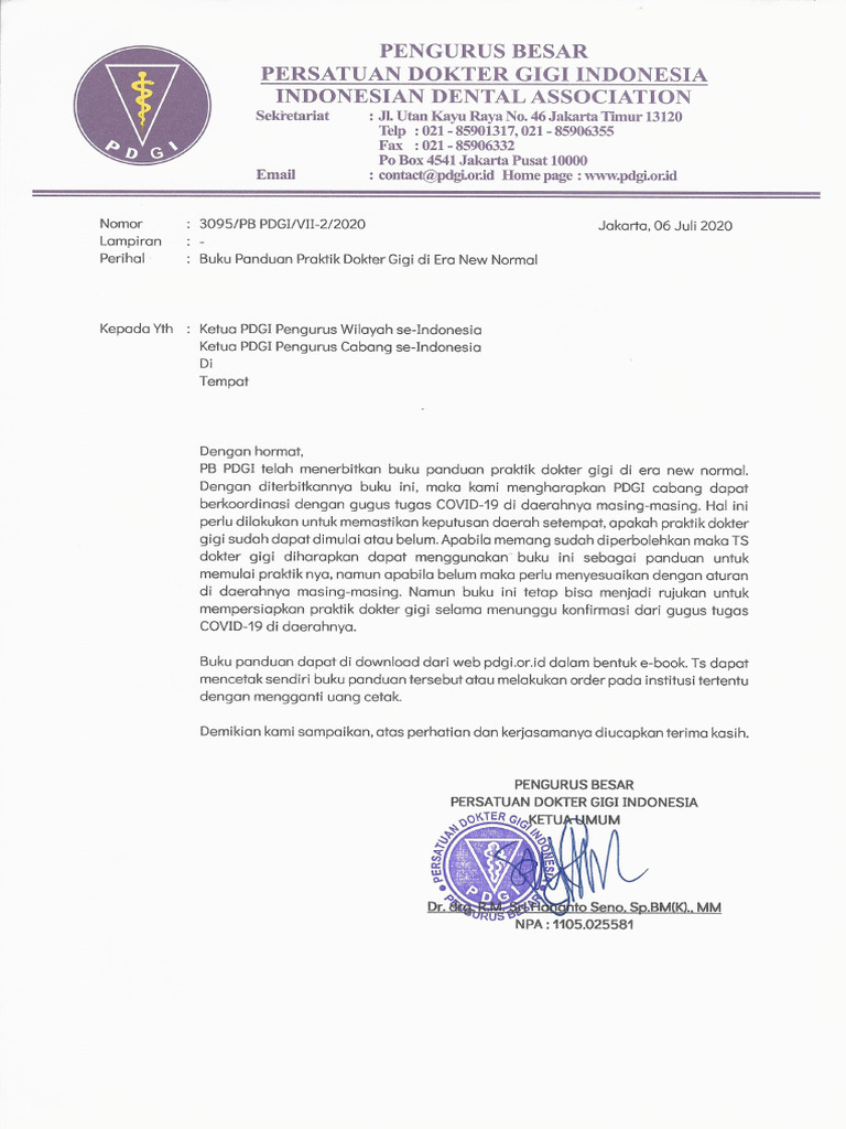 3095.20-Surat Edaran Buku Panduan Praktik DRG Di Era New Normal | PDF