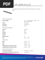 Commscope Cat6A UTP PATCH PANEL, 24port 760237046 | PDF | Home & Garden ...