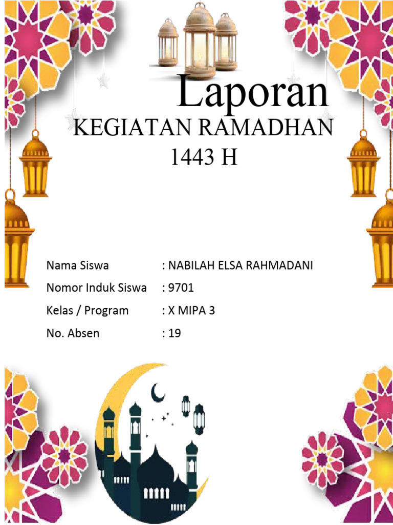 Format Laporan Kegiatan Ramadhan 1443 H | PDF
