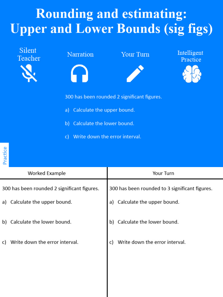 Upper and Lower Bounds Sig Figs 1 | PDF | Significant Figures | Applied ...