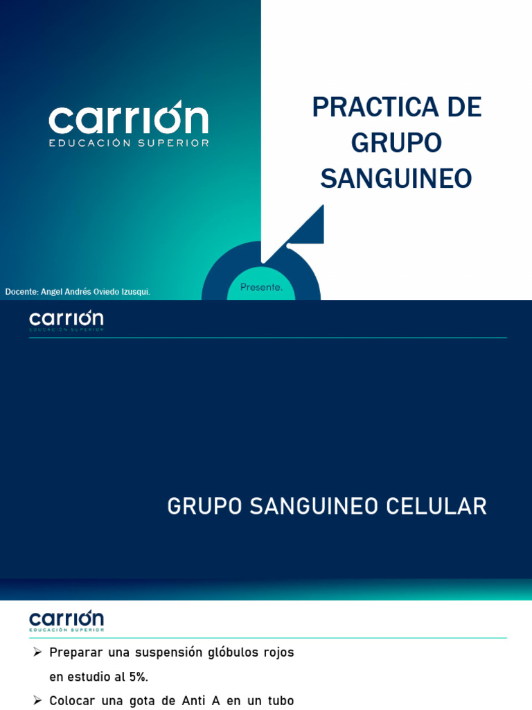 Práctica de Tipificación Sanguínea | PDF | Cocina, comidas y vino | Salud y bienestar