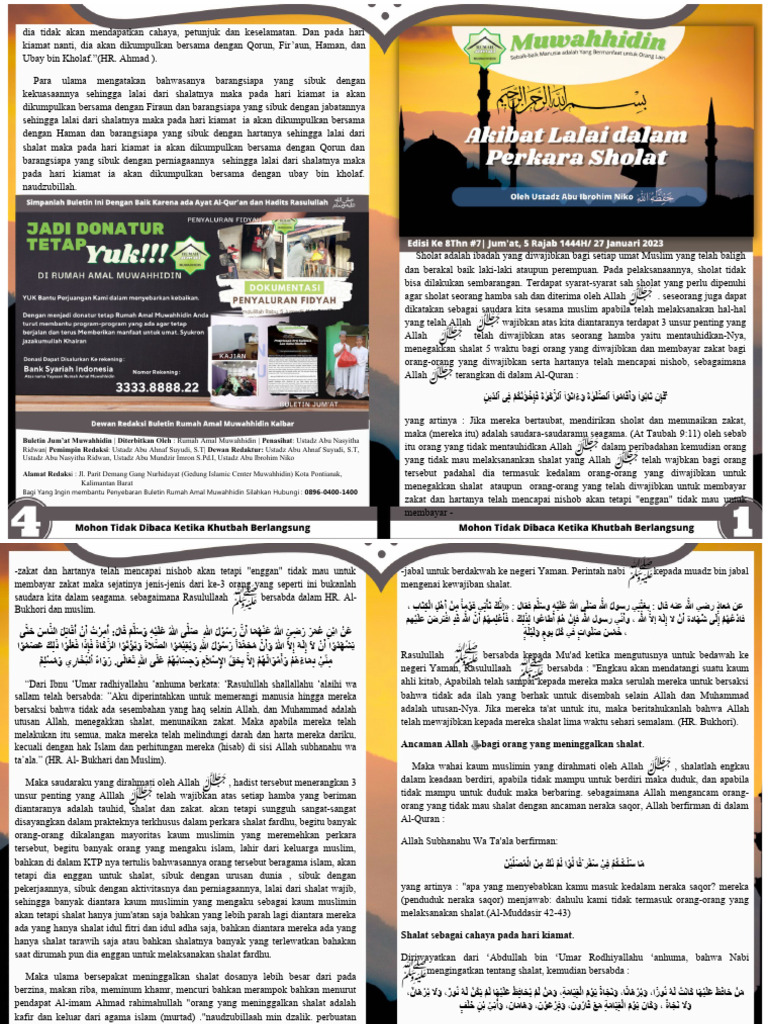 Buletin Jumat Edisi8.7 | PDF