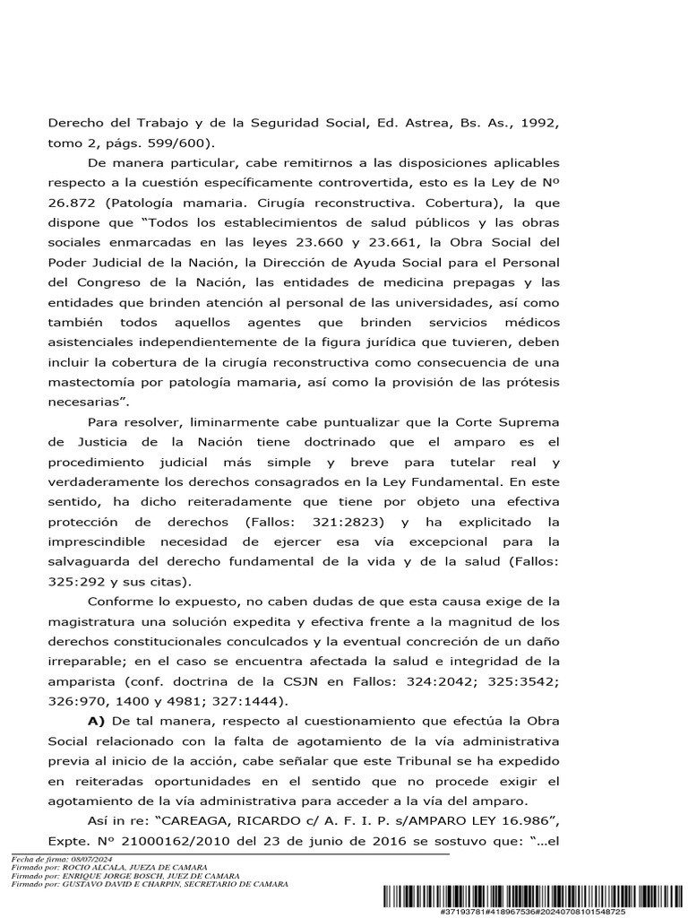 Fallo 6 | PDF | Derecho Constitucional | Justicia
