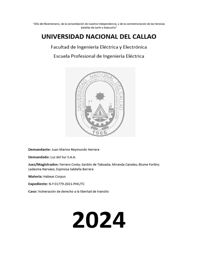 Expedient e | PDF | Habeas corpus | Constitución