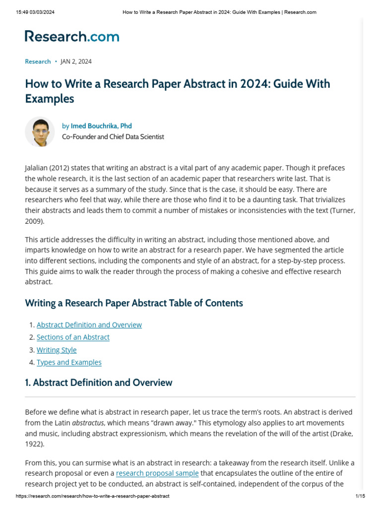How to Write a Research Paper Abstract in 2024_ Guide With Examples ...
