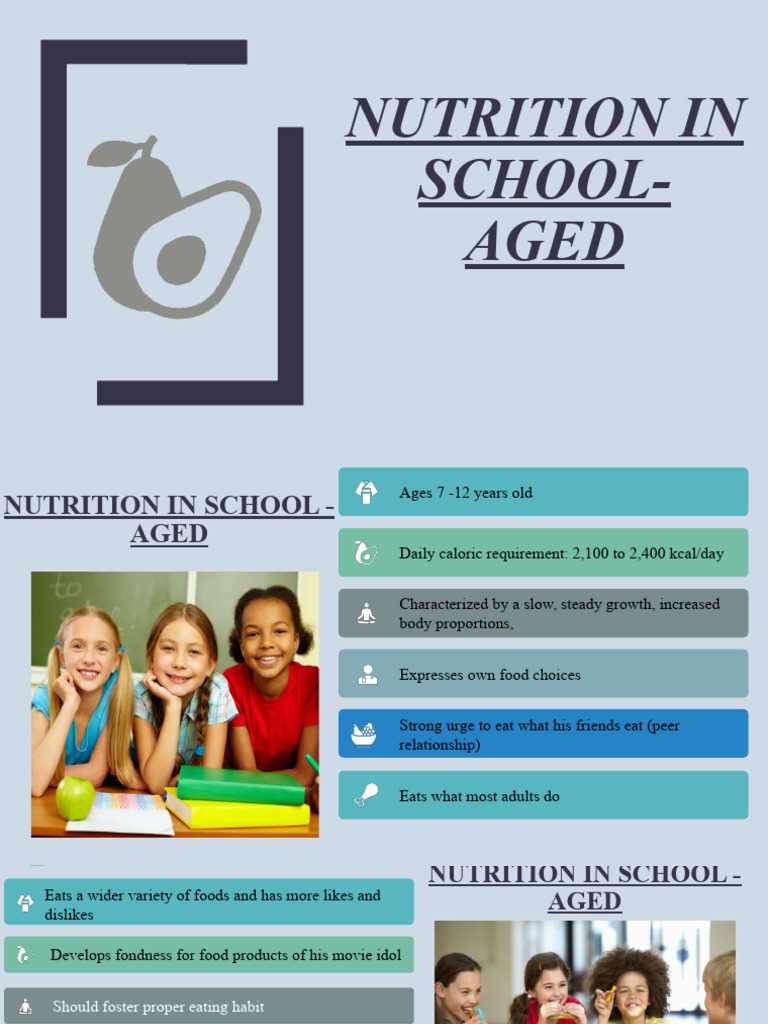 SOST - Nutrition Across LifeSpan - School Age To Aging | PDF ...