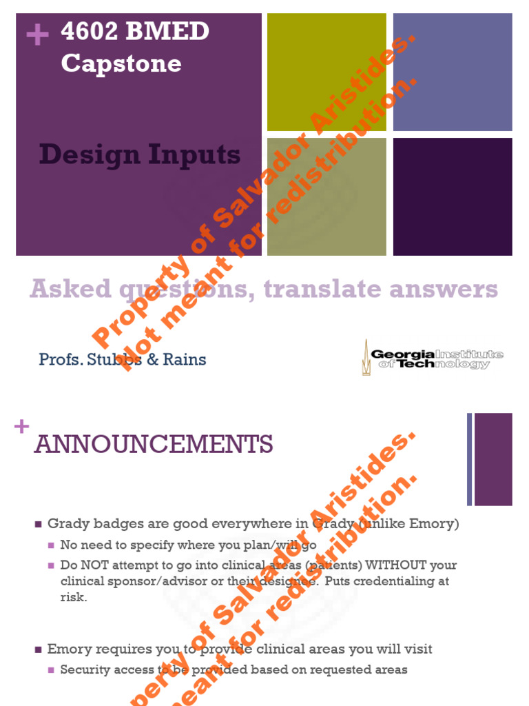 Design Inputs Lecture Pdf Computers Technology And Engineering