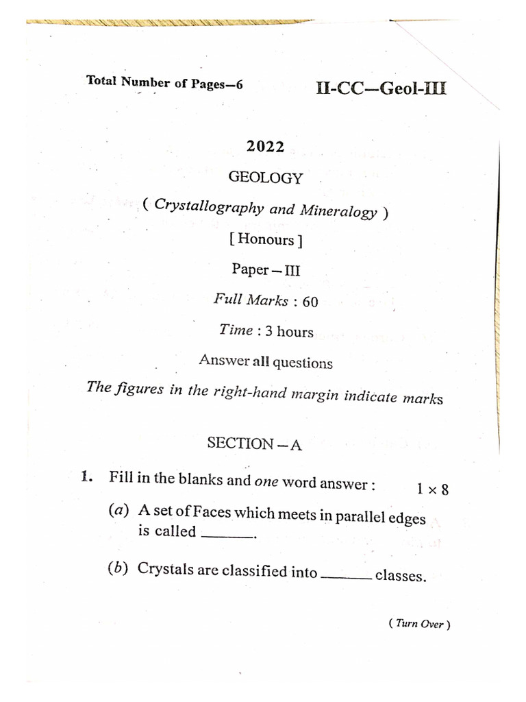 Geo Paper 4 2022 | PDF