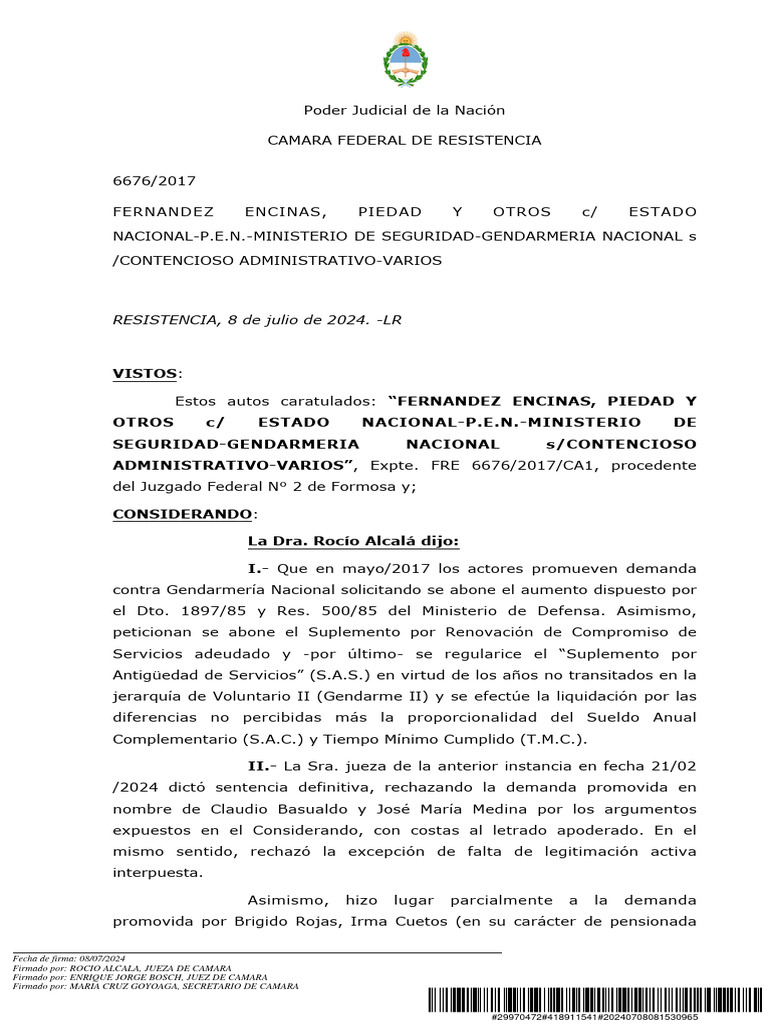 Fallo (1) - 1 | PDF | Justicia | Crimen y violencia