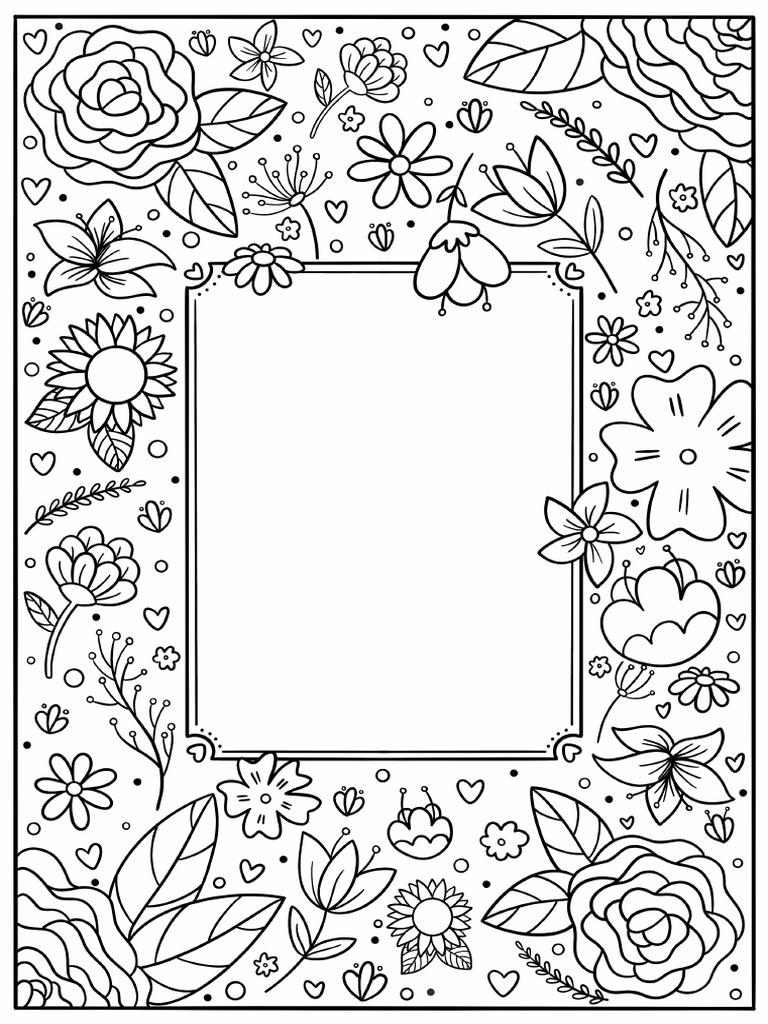 Colouring Template Mothers Day | PDF