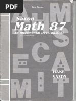 Saxon Math Course 1 Workbook PDF | PDF | Mathematics | Worksheet
