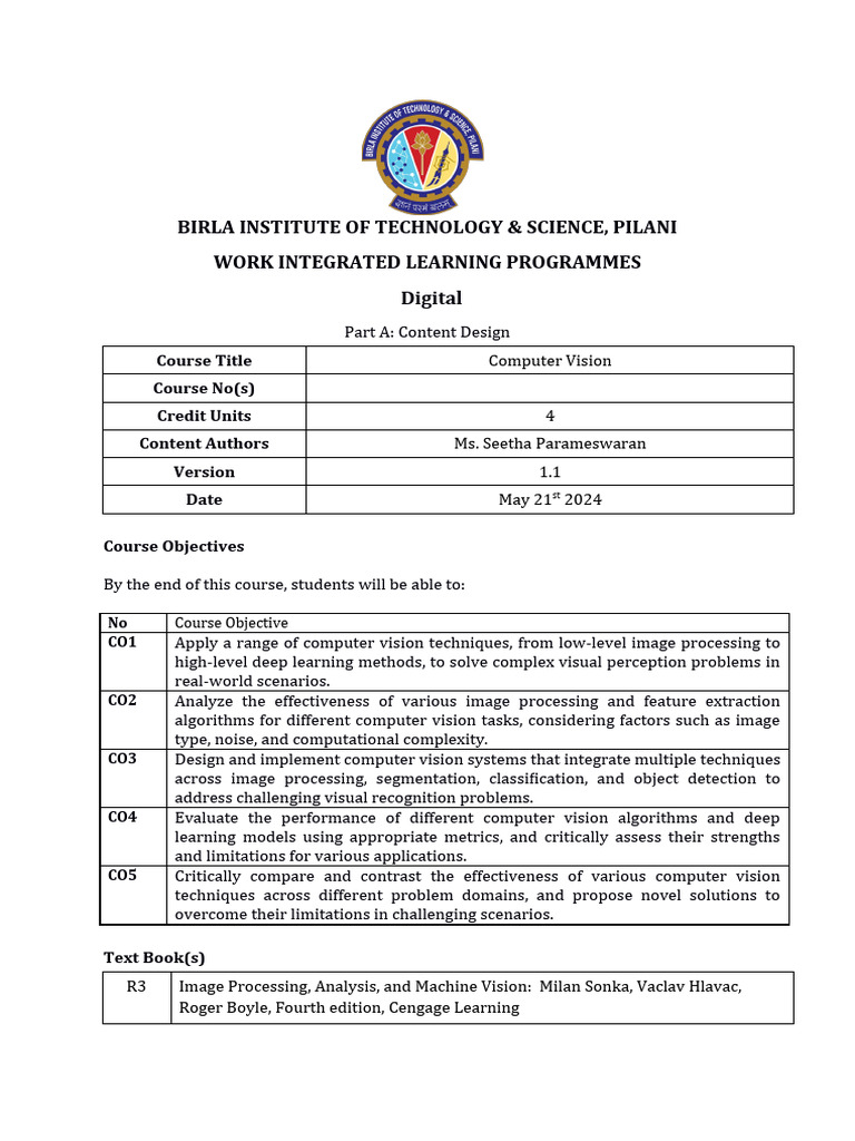 Computer Vision | PDF | Computer Vision | Image Segmentation