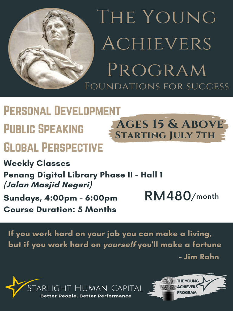 The Young Achiever's Program July 2024 | PDF | Public Speaking ...