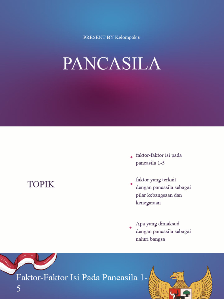 Ppt Klp 6 Pancasila | PDF