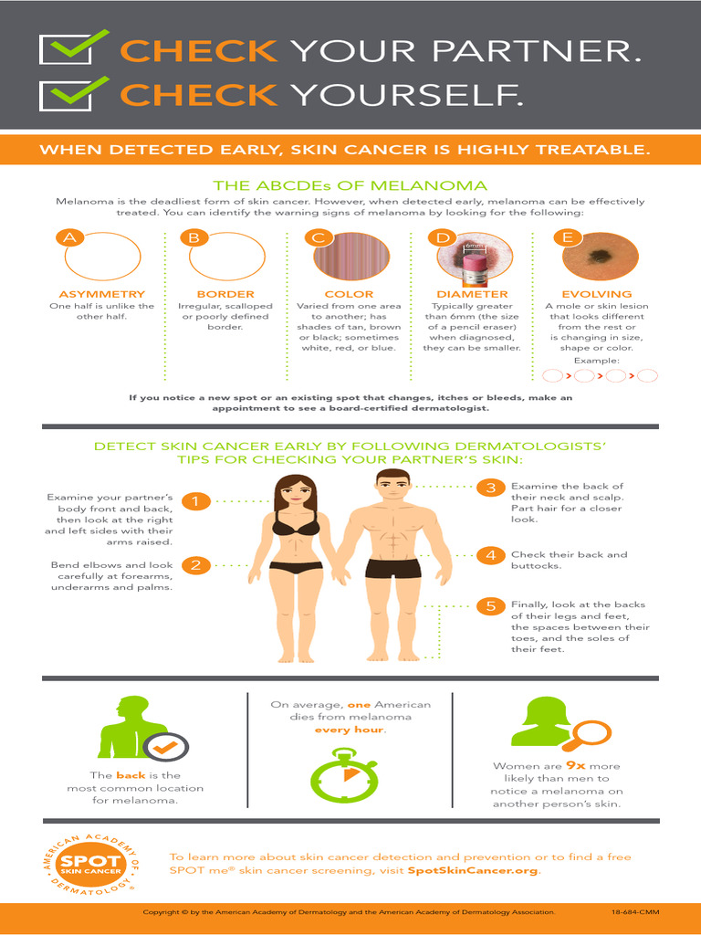 Check Your Partner Infographic | PDF | Melanoma | Skin Cancer