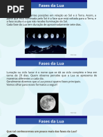 Questionário de Ciências Tema Lua, Fases Da Lua e Eclipses | PDF | Lua | Eclipse