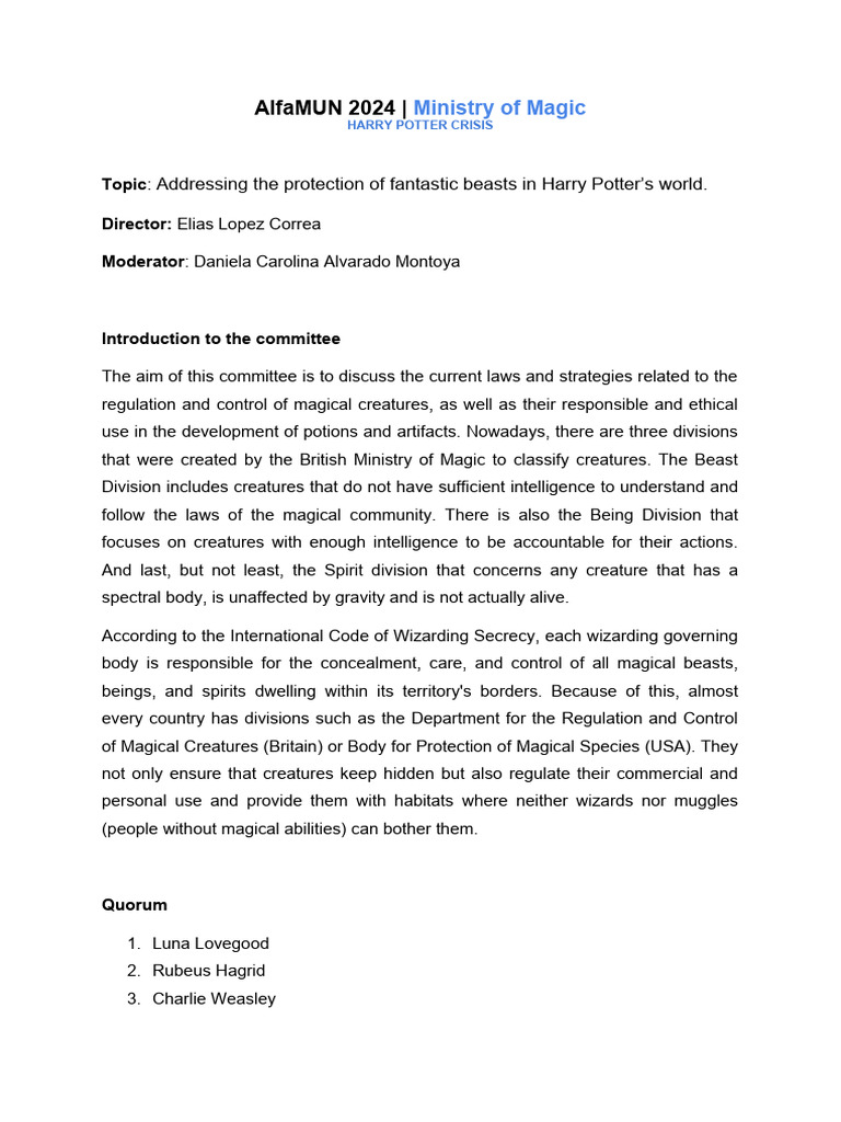 Protecting Fantastic Beasts in Harry Potter | PDF | Harry Potter ...