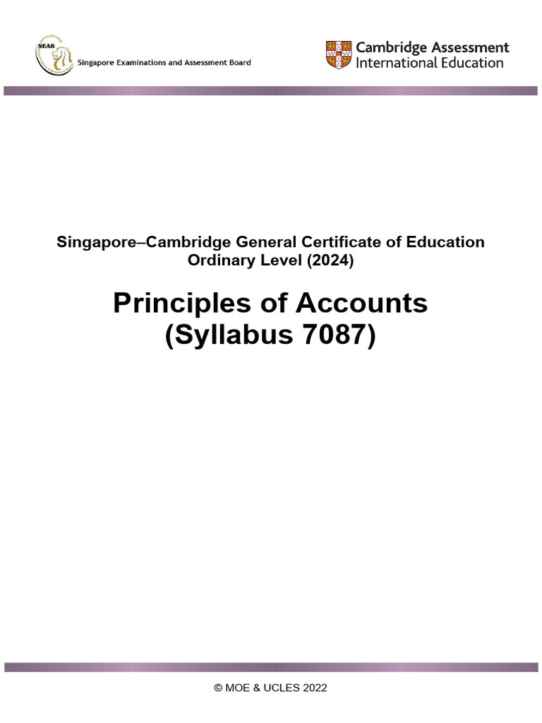 Poa Syllabus | PDF | Balance Sheet | Income Statement