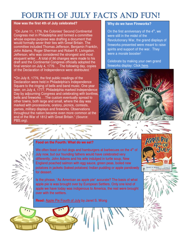 July 4 Fun | PDF | Independence Day (United States)