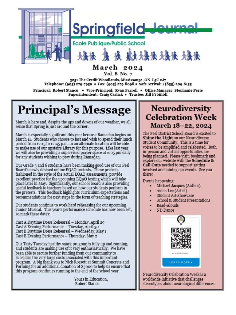 Springfield School March News | PDF | Literacy