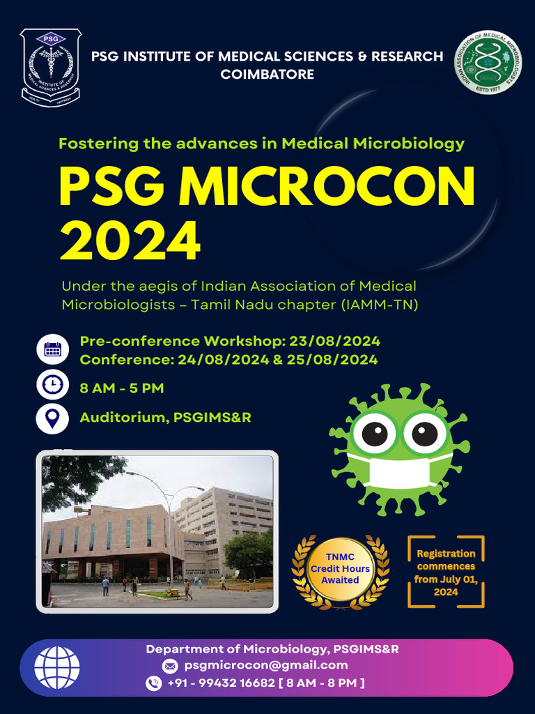 PSG Microcon 2024 Brochure-1 | PDF | Infection | Medicine