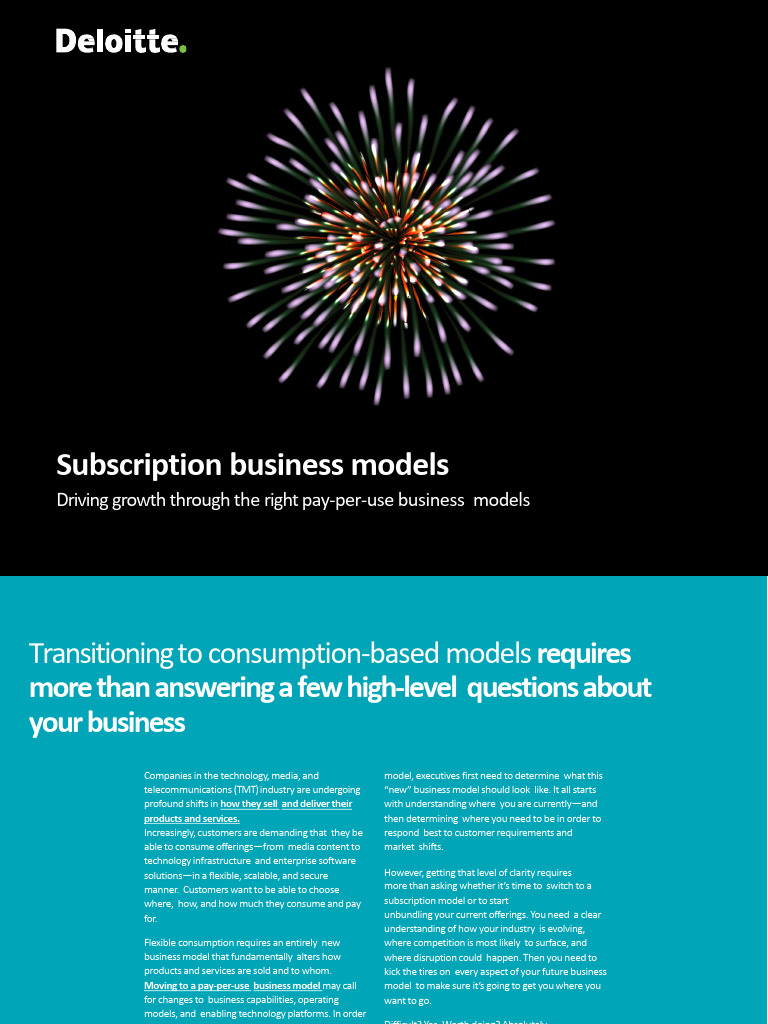 Be Subscription Business Models | PDF | Subscription Business Model ...