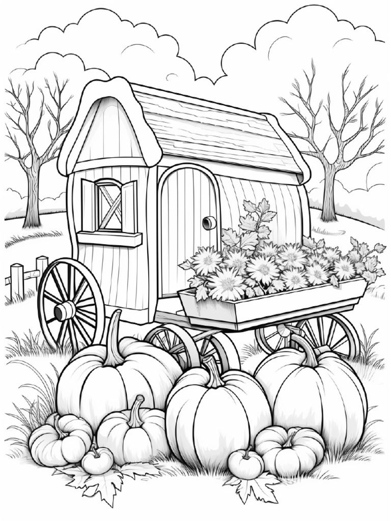 Autumn Fall Coloring Pages | PDF