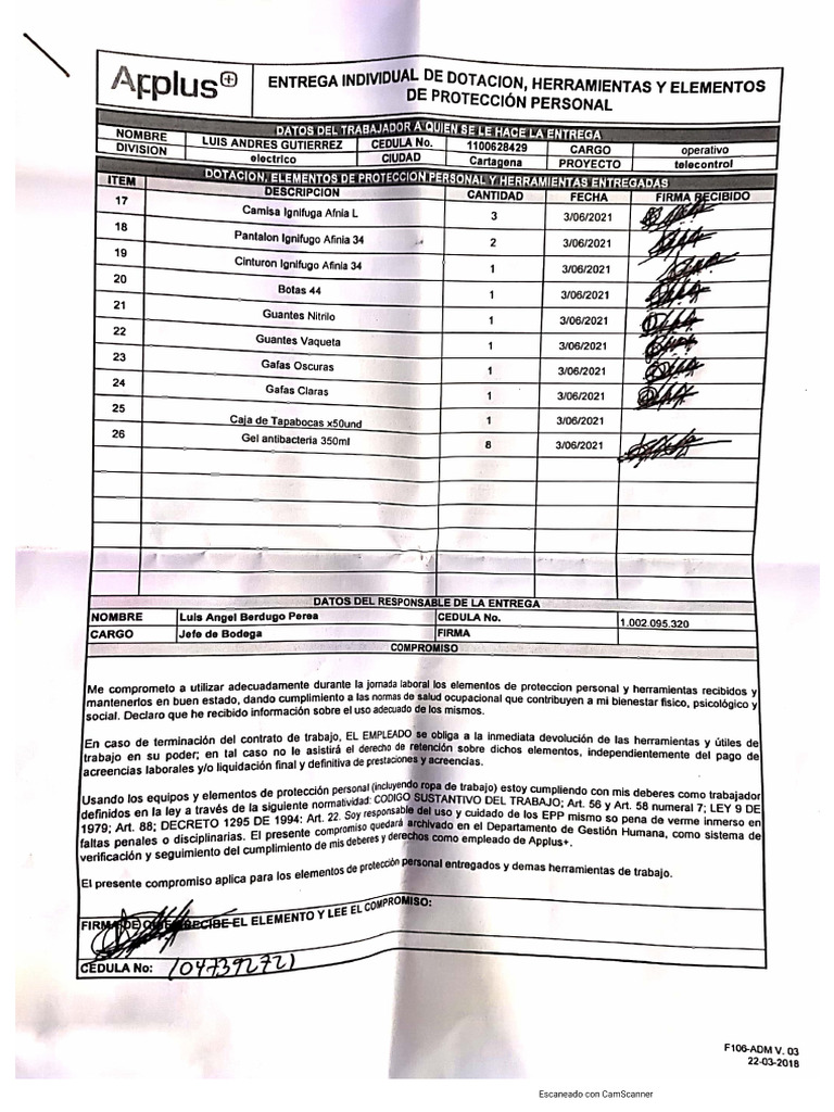 Recibido Luis G y Yeison S | PDF