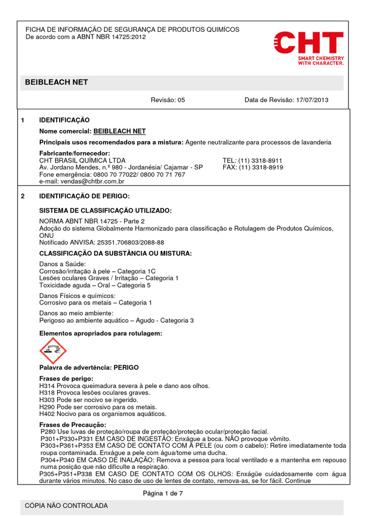 Ficha Fisqp Modelo 1 | PDF | Desperdício | Química