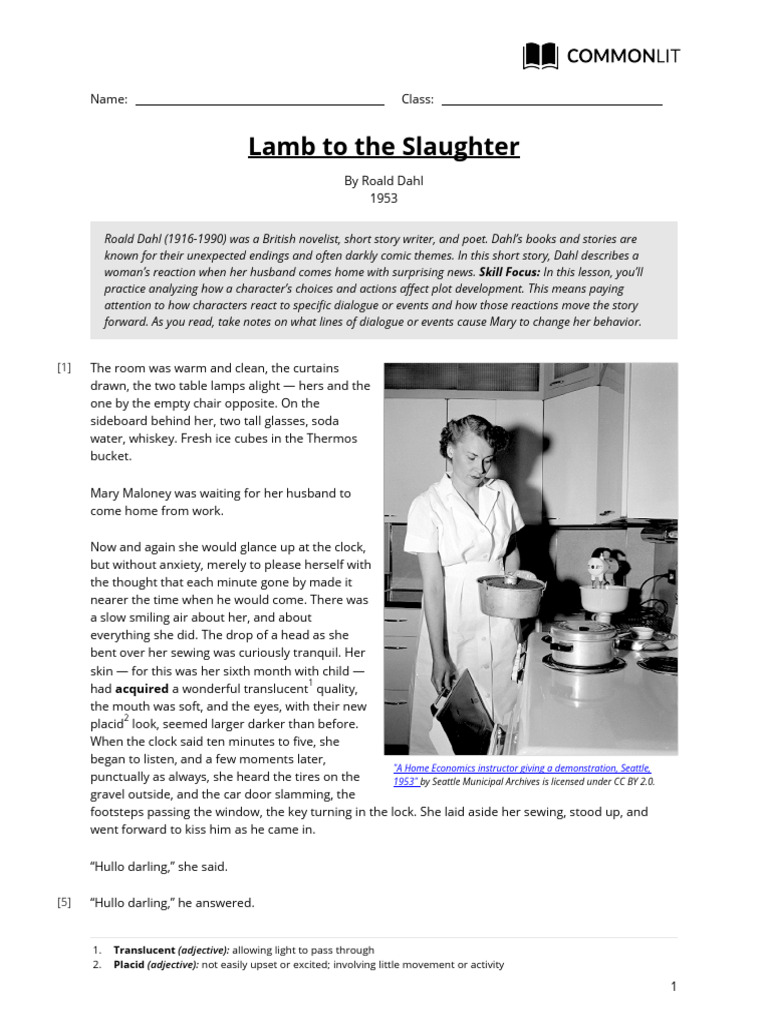 Lamb to the Slaughter | PDF