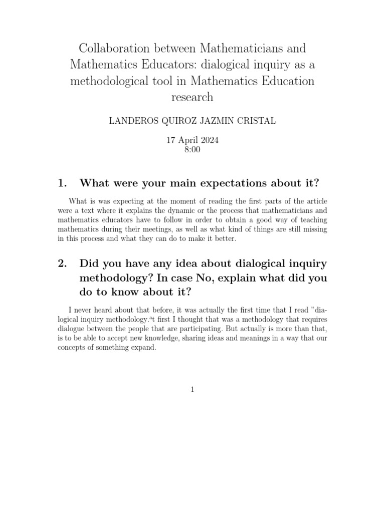 Final Project | PDF | Mathematics | Methodology