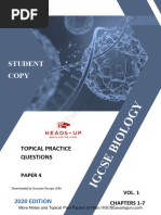 IGCSE Biology 0610 Znotes Guide | PDF