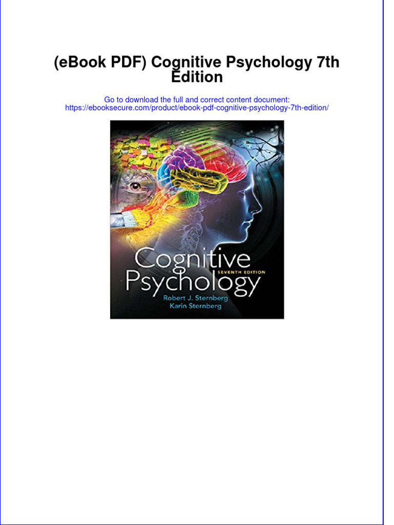 (Ebook PDF) Cognitive Psychology 7Th Edition: Go To Download The Full ...