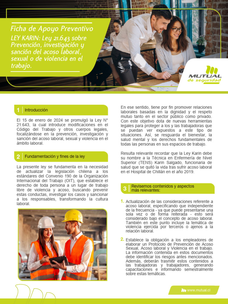 FAP LEY KARIN 21.643 V2 | PDF | Acoso sexual | Violencia